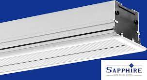 Sapphire in-ceiling Tab Tensioned Range motorised trap door 16:9 - WOV ...