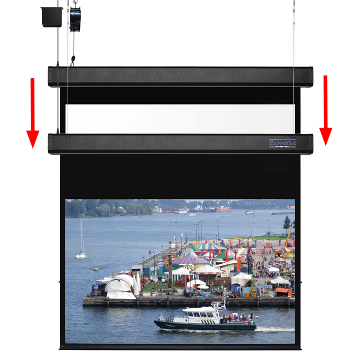 Electric Wall and Ceiling mounted Screens 16:10 Ratio – Sapphire AV